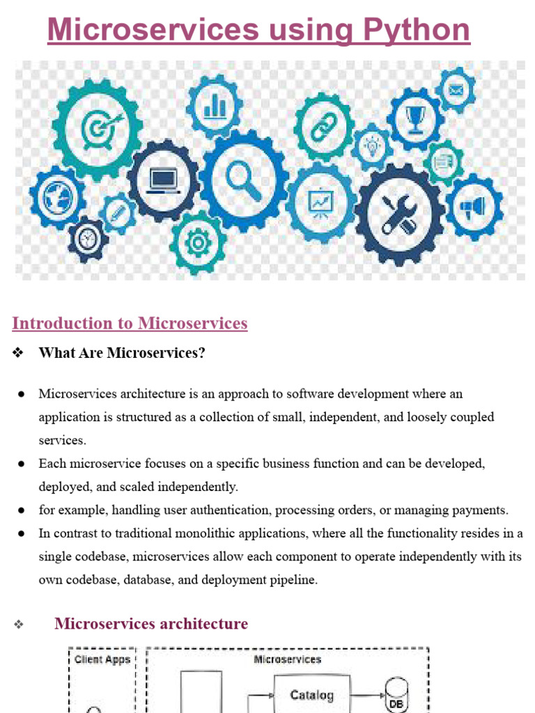 Microservices Using Python | PDF | Databases | Web Service