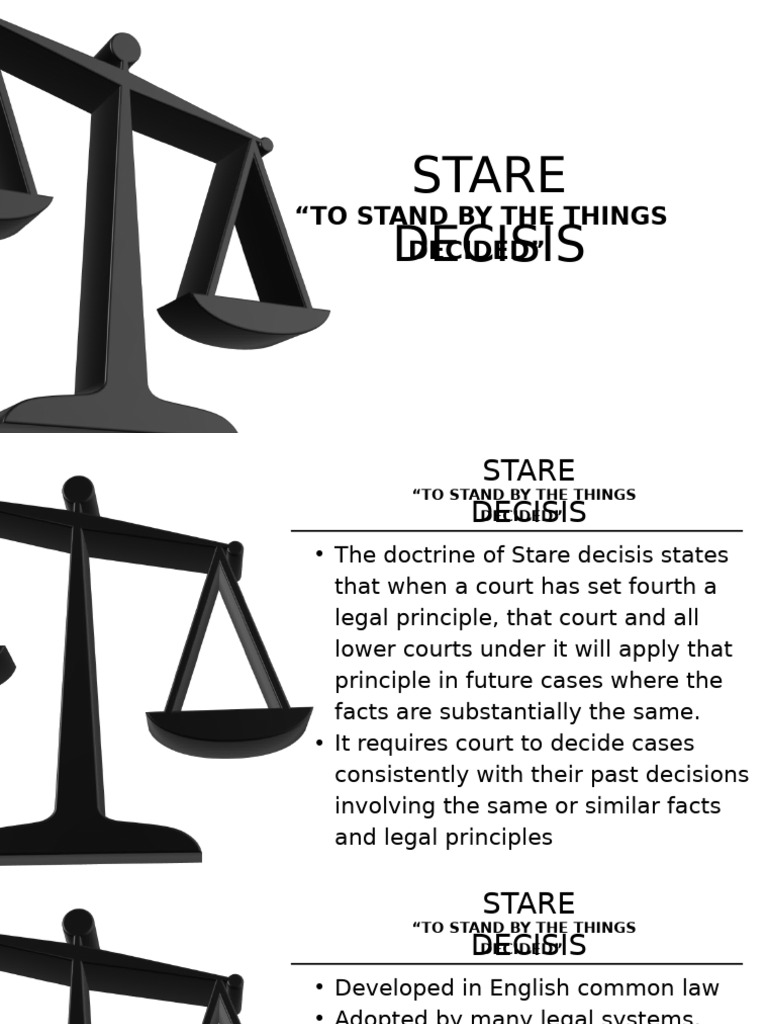 Stare Decisis | PDF | Precedent | Case Law
