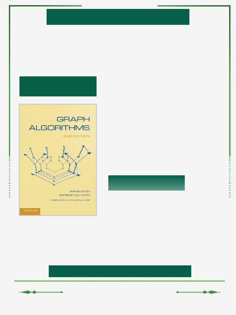 Graph Algorithms 2nd Edition Shimon Even ebook fast download | PDF ...