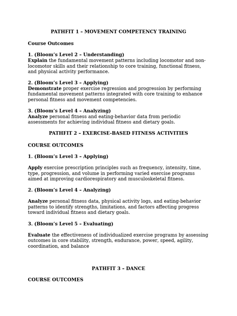 Pathfit Classes Cos | PDF | Physical Fitness | Volleyball