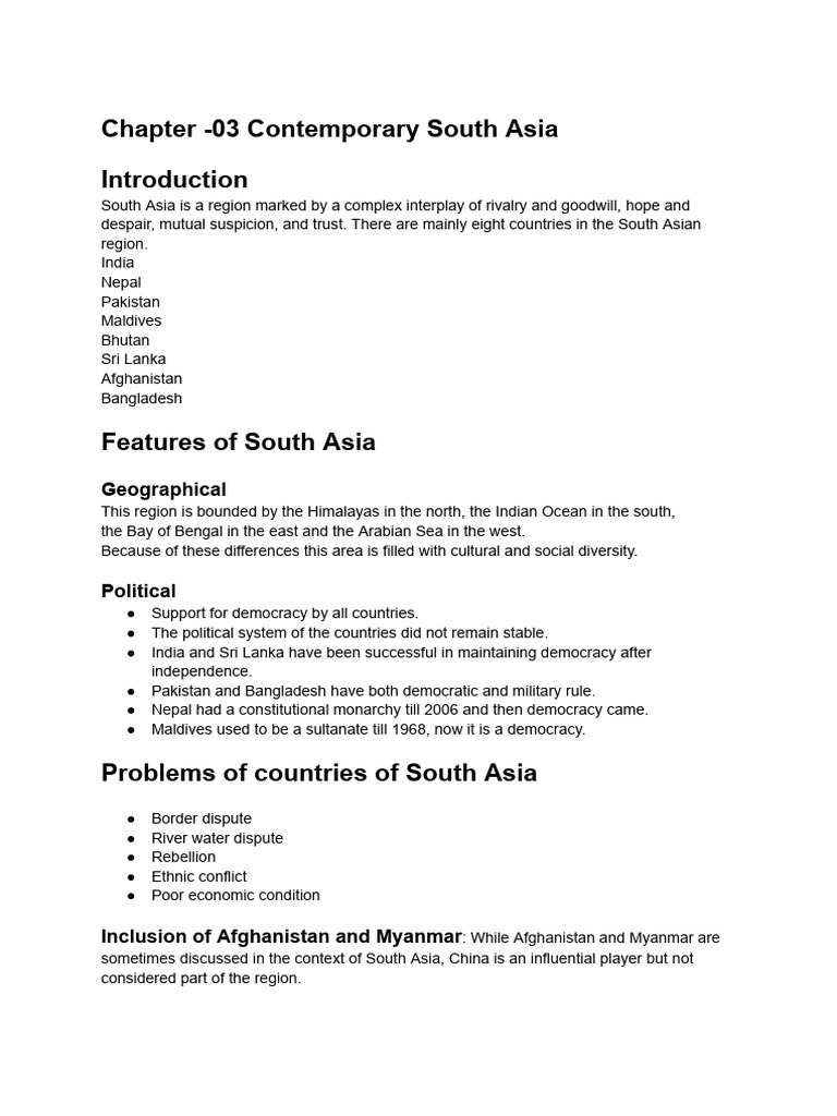 South Asia: Politics and Democracy Overview | PDF | South Asia | Government