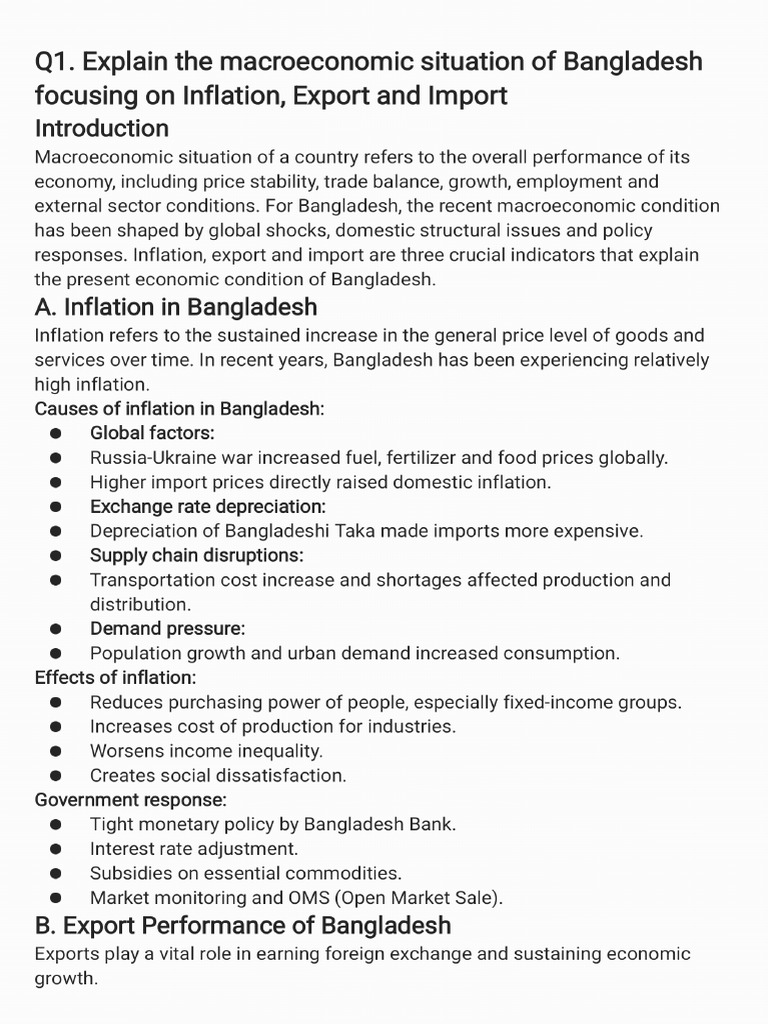 Economy Extra Note | PDF