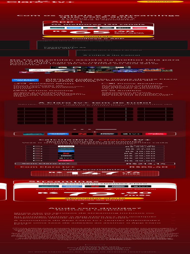 Assine já App Claro tv+ com os canais e os streamings que você ama ...