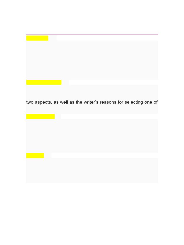 CAE Essay Marking Criteria Guide | PDF