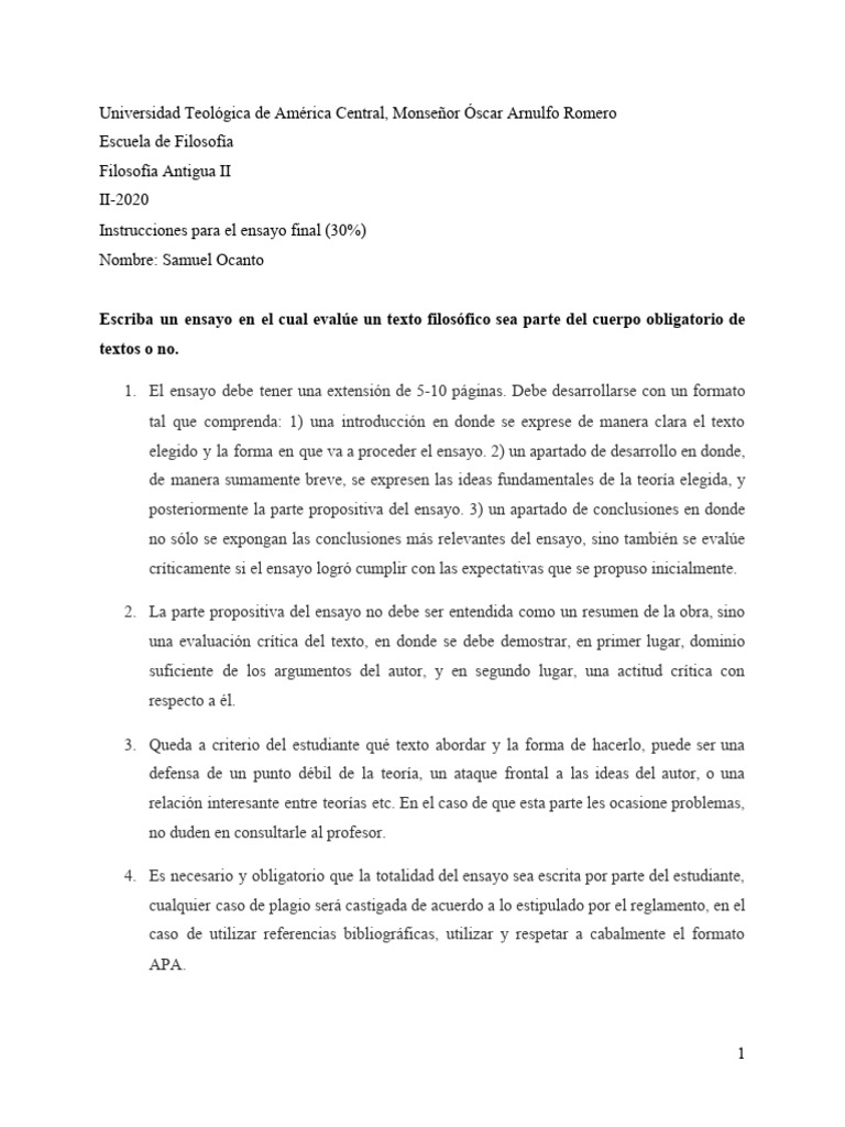 (Introducciones) Ensayo Final (Faii) | PDF