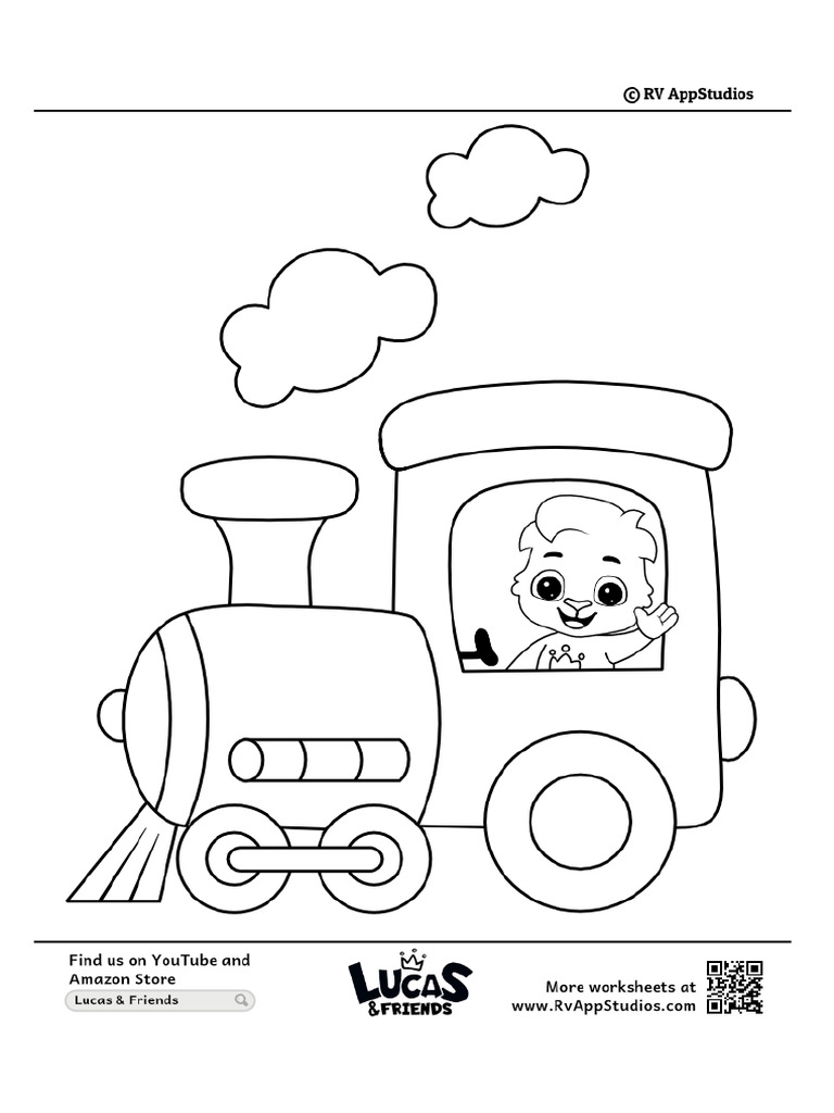 54 Free Printable Coloring Pages Train | PDF