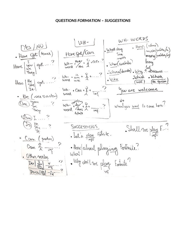 Questions Formation | PDF