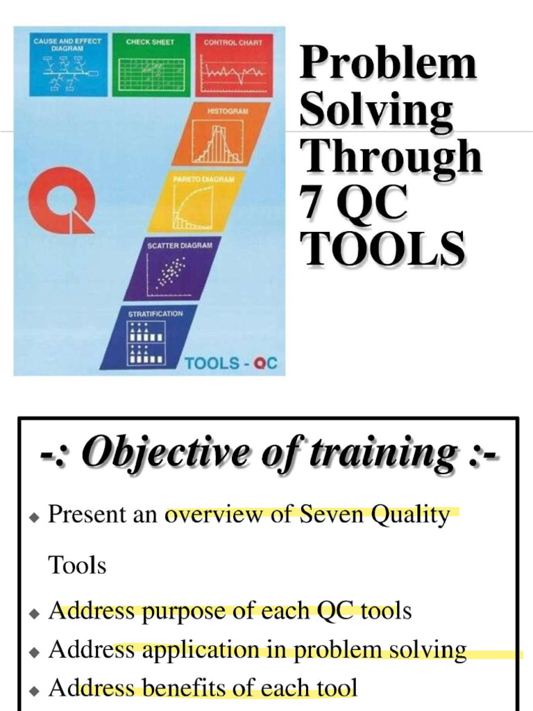 Unit 3 - Problem Solving Through 7 QC Tools PDF | PDF