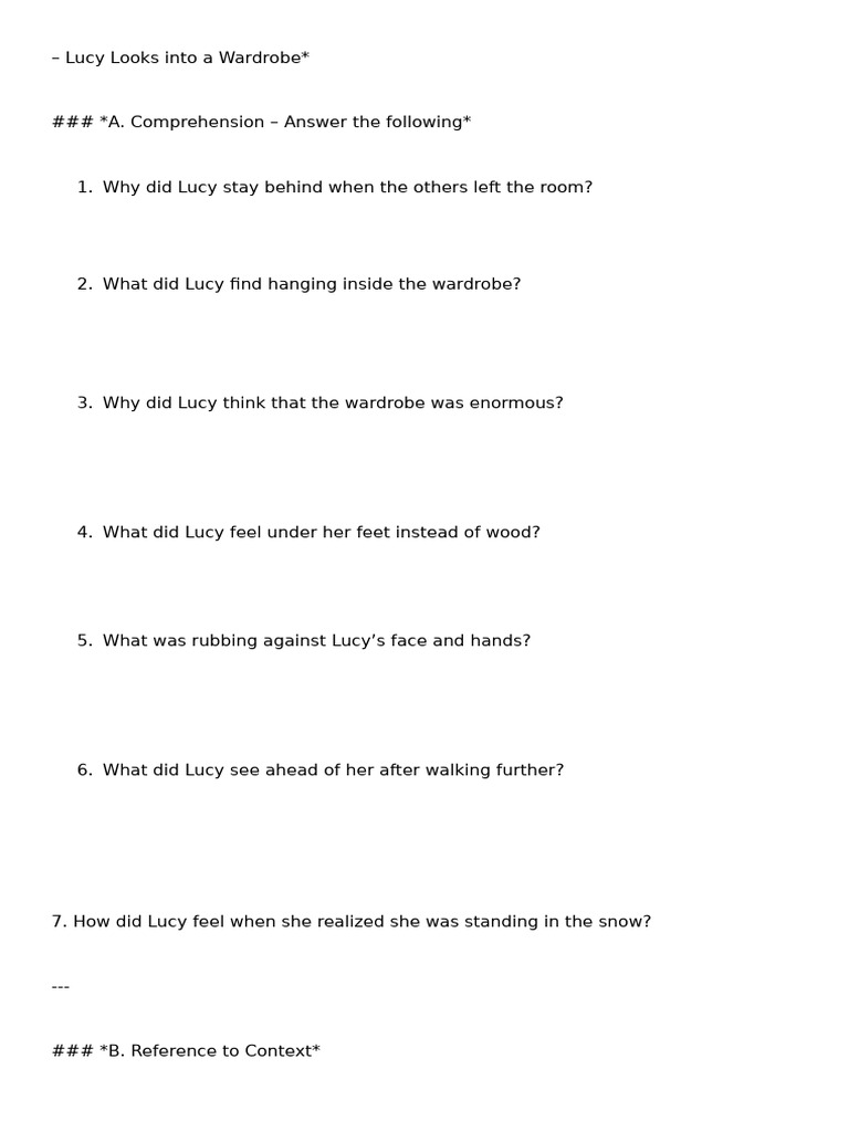 Lucy English | PDF
