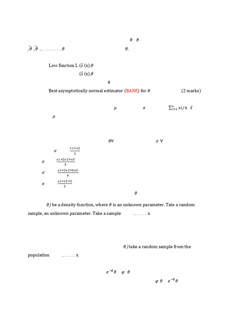 Estimation Theory Concepts and Examples | PDF