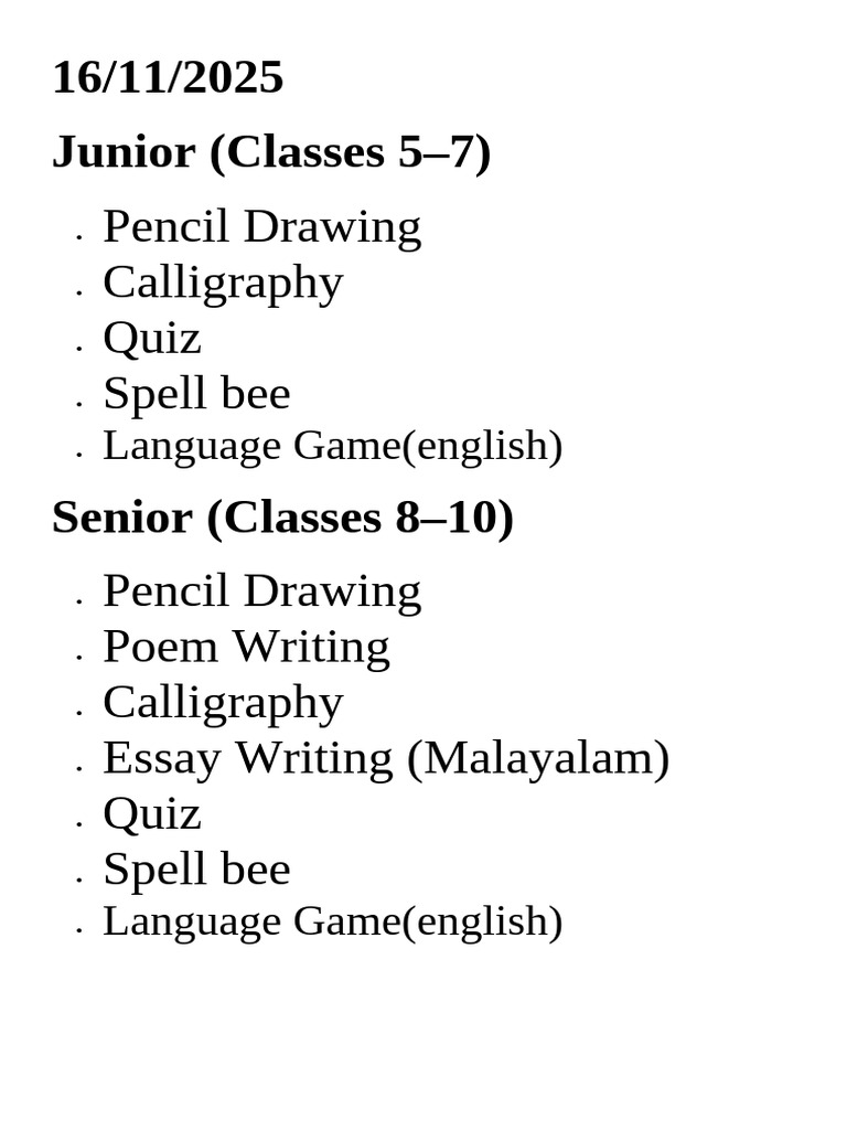 Junior and Senior Creative Activities | PDF