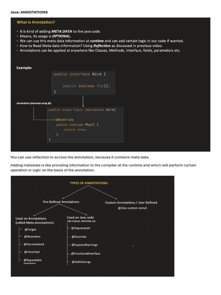 Lec12 Java Annotation | PDF