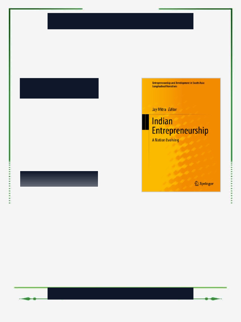 Indian Entrepreneurship A Nation Evolving Jay Mitra Ebook Full ...