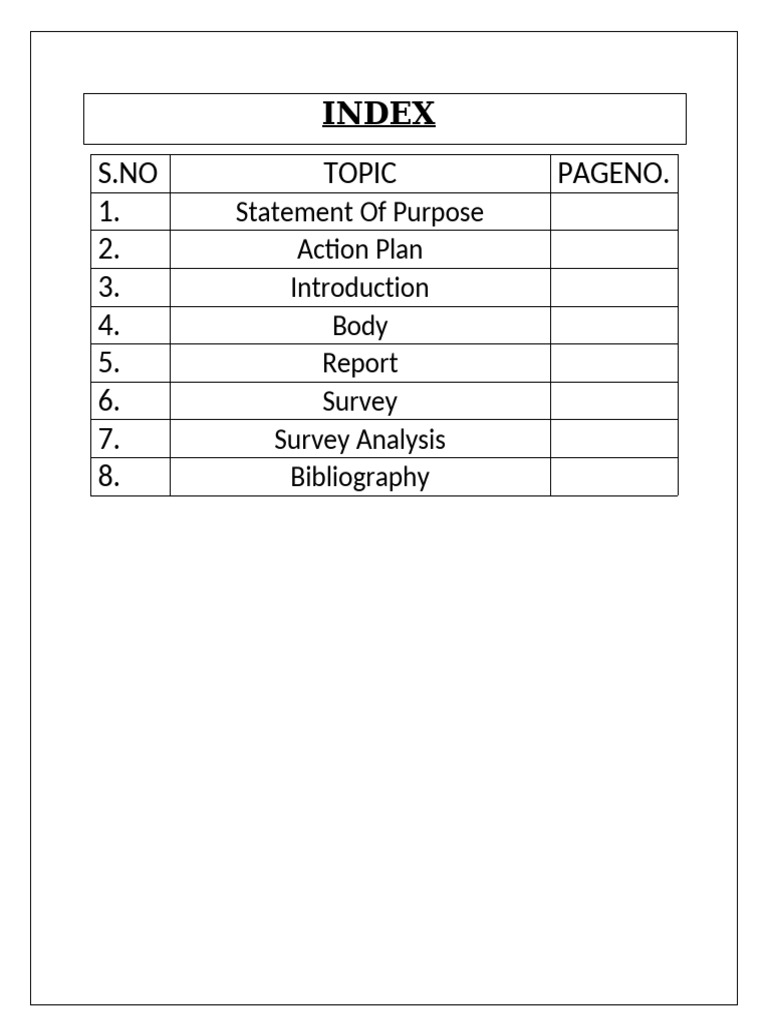 Document Structure Overview Guide | PDF