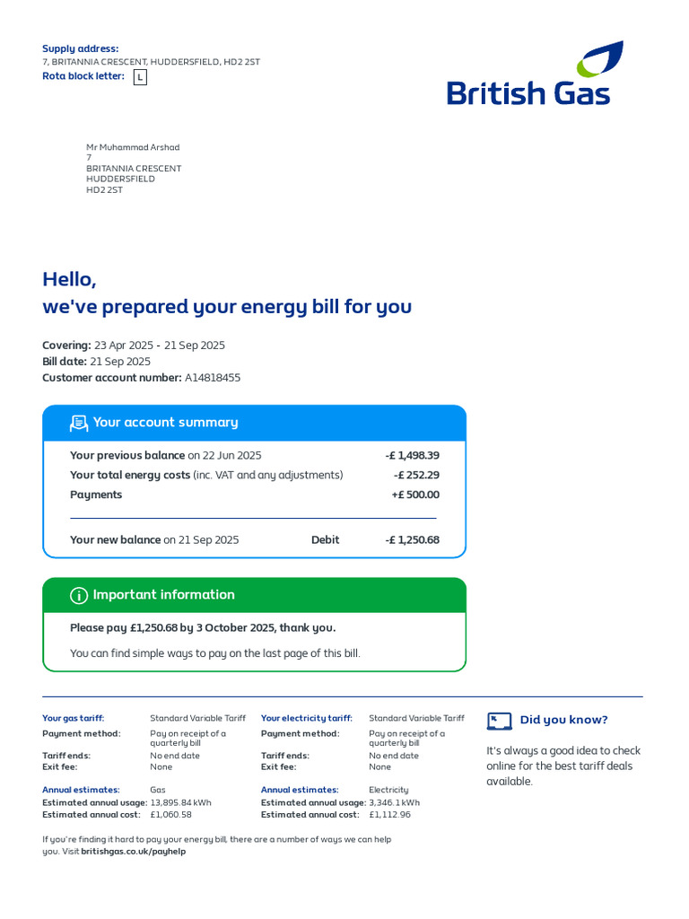 21 Sep 2025-Bill | PDF | Cheque | Payments