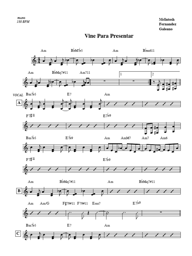 09 Vine Para Piano Amin | PDF