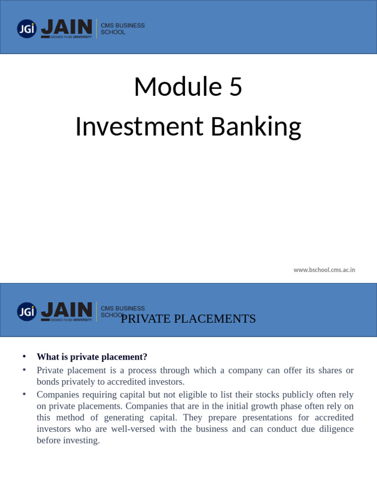 IB Module 5 Notes 12 3 24 7 AM | PDF | Corporate Finance | Venture Capital