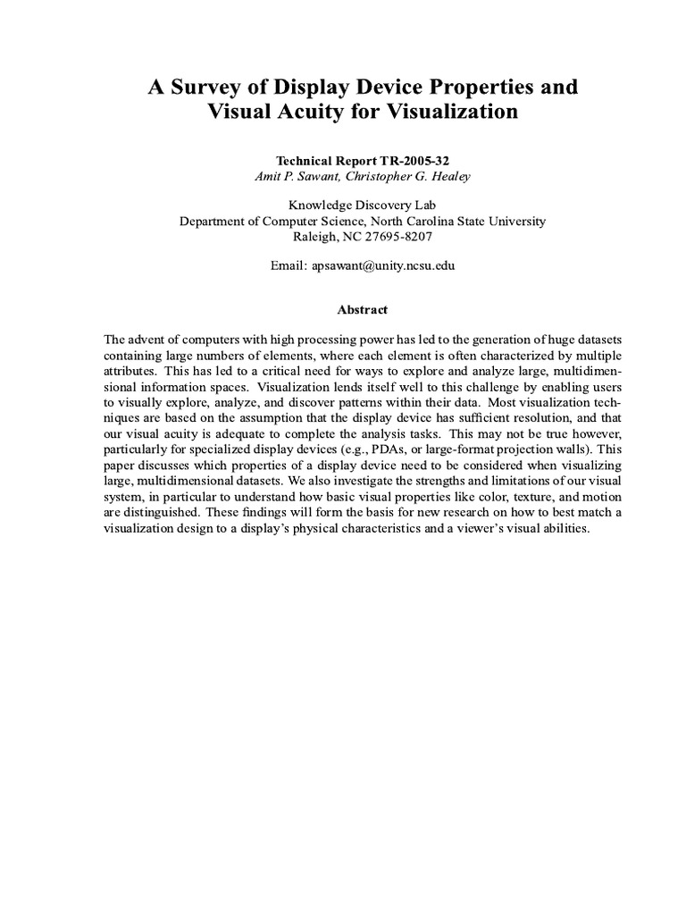 A Survey of Display Device Properties and Visual Acuity For ...
