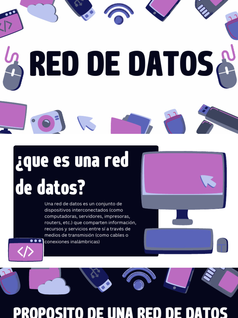 Qué es una Red de Datos y sus Componentes | PDF