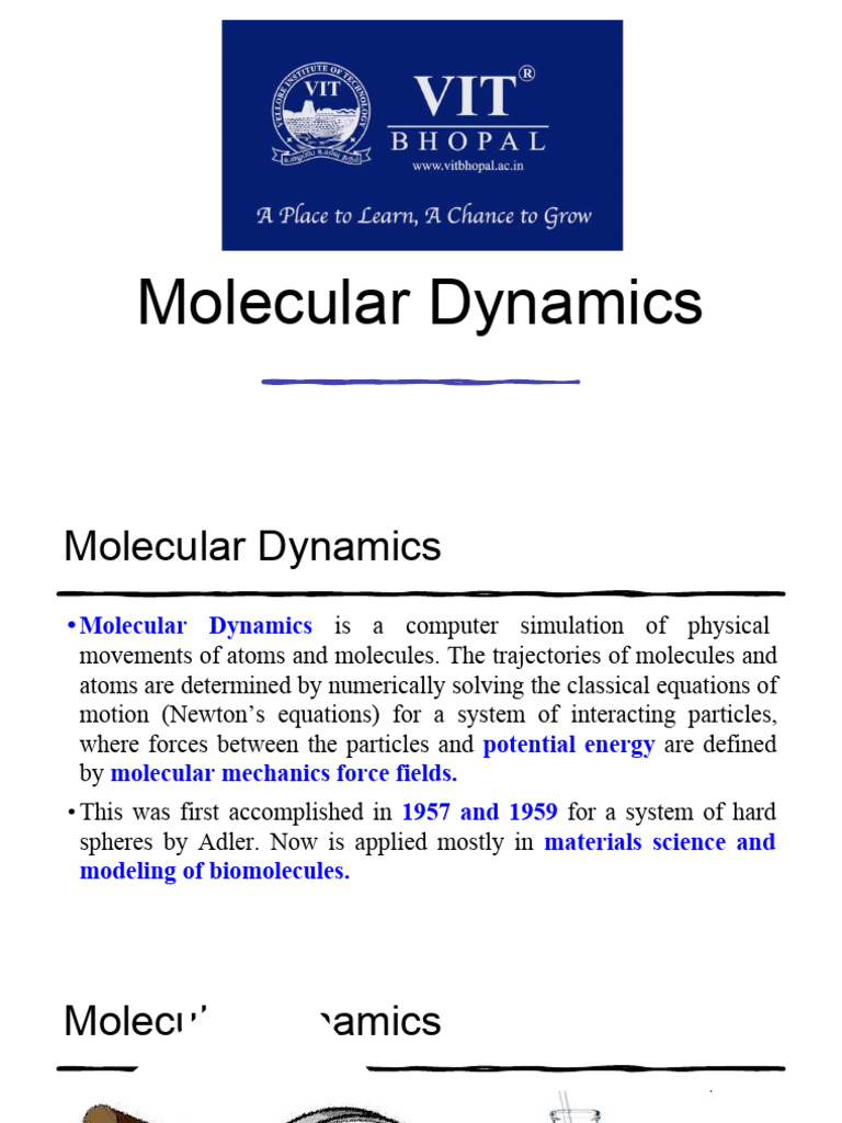Module 5 Molecular Dynamics DS | PDF | Molecular Dynamics | Molecules