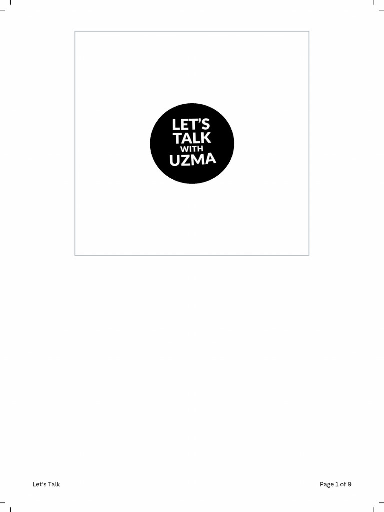 Let's Talk | PDF