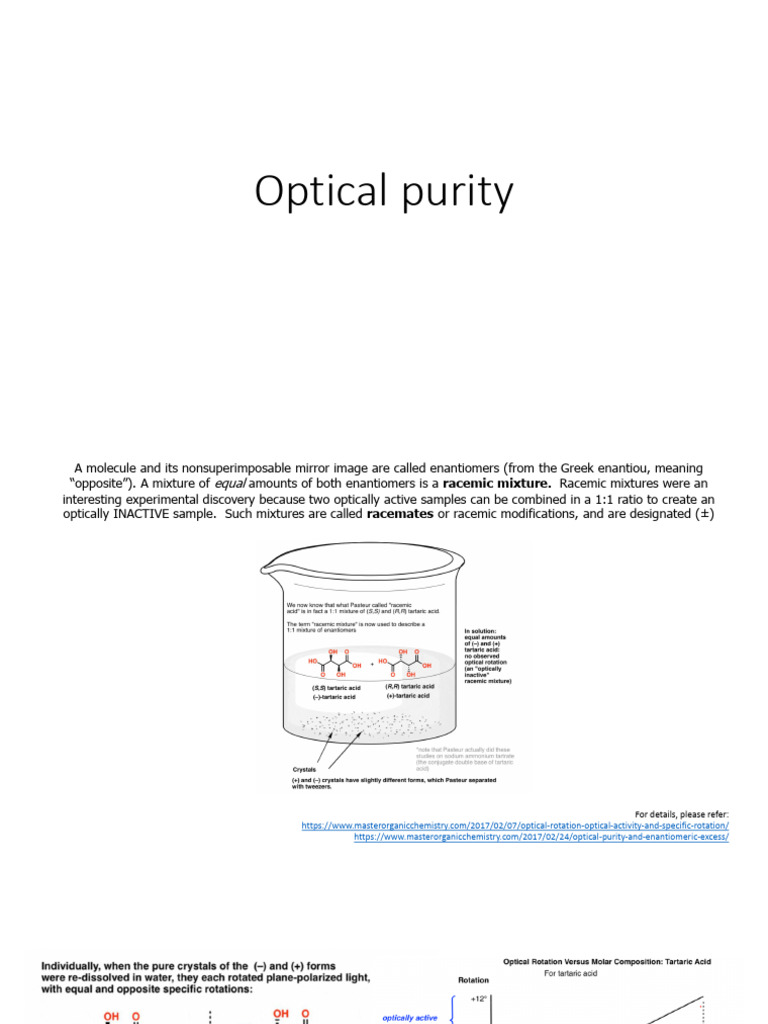 Optical Purity | PDF | Chemistry | Space