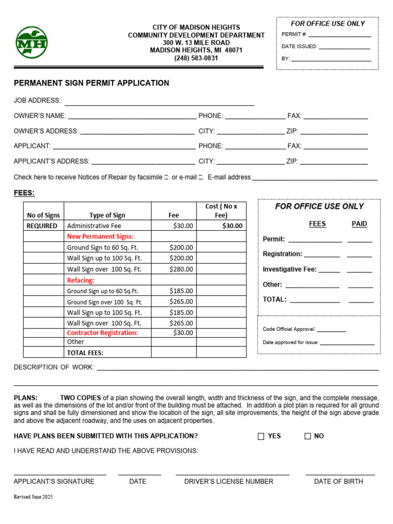 Sign Permit 06.30.2025 - fillable_202507070822397136 | PDF | Fax