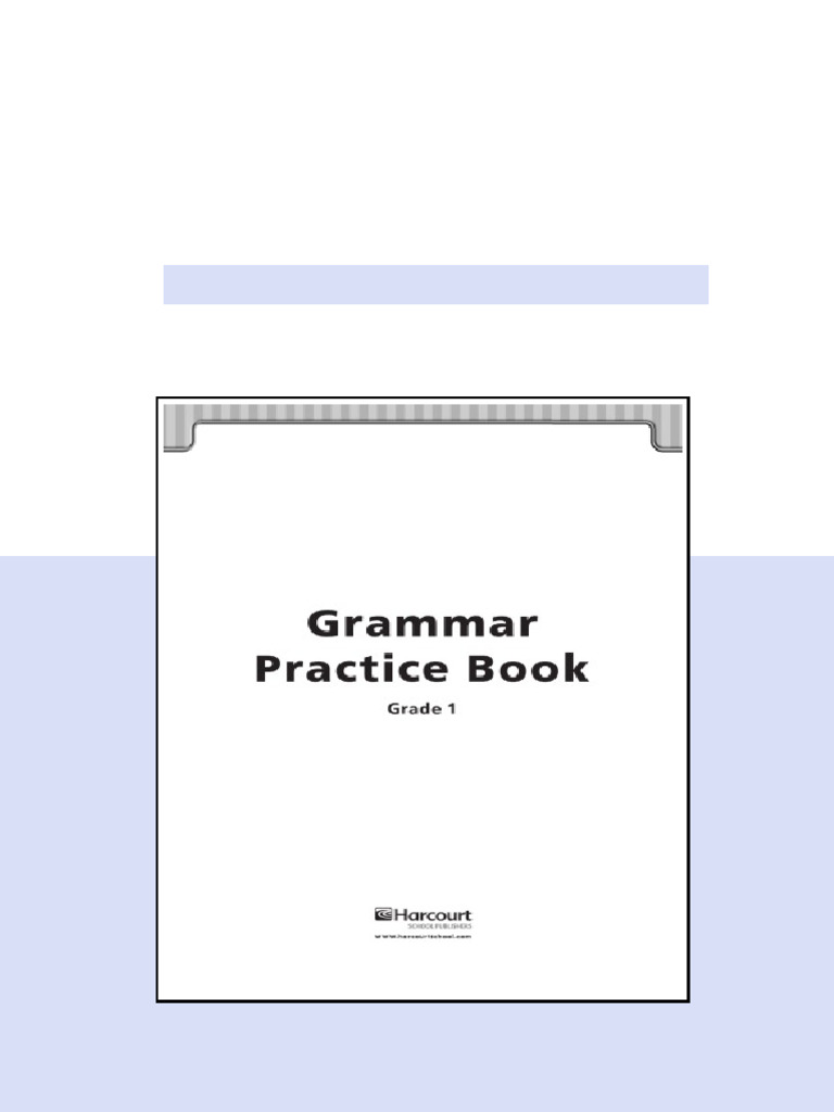 Grammar Practice Book Grade 1 Hsp - ebook and textbook resources | PDF ...