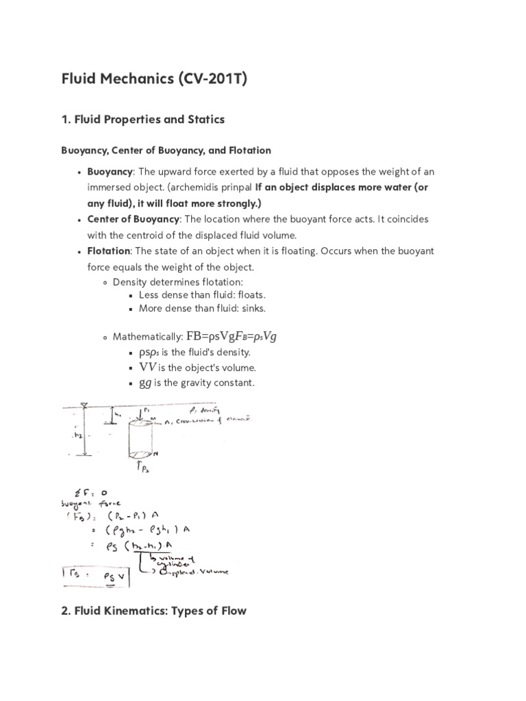 fm lect 7 | PDF | Buoyancy | Fluid Dynamics