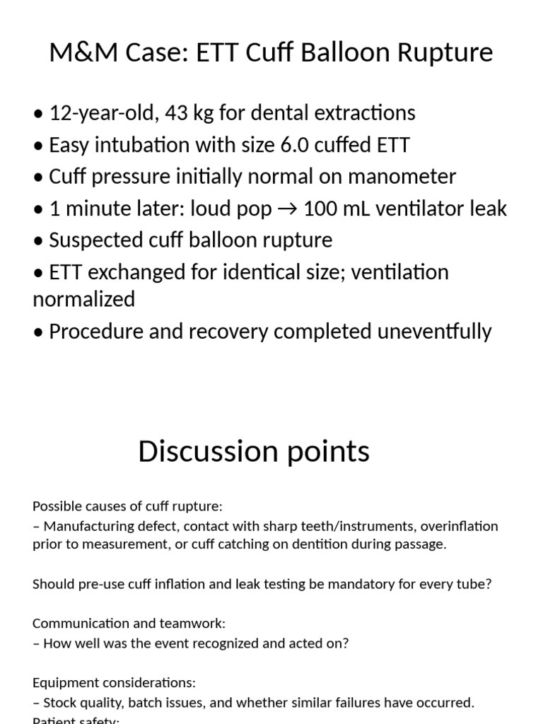 m&m ett cuff update | PDF
