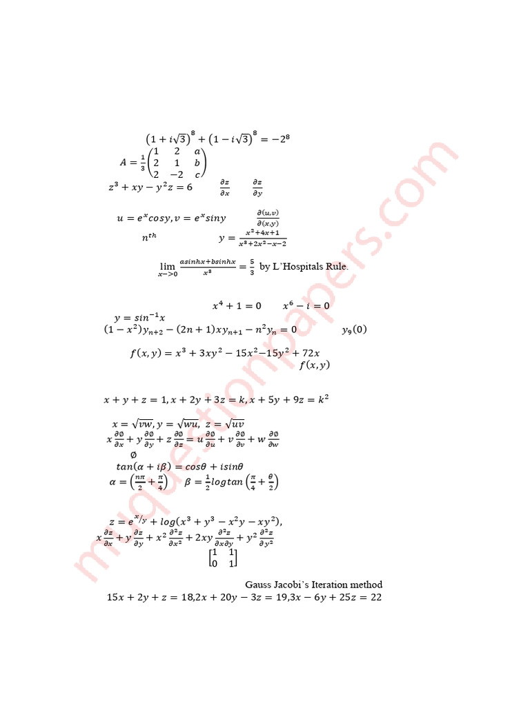 Fe Sem1 M1-CBCGS Dec19 | PDF | Mathematics | Mathematics Of Computing