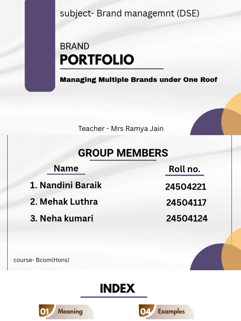 Brand Portfolio | PDF | Brand | Marketing