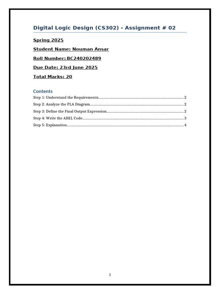 CS302_Assignment2_Solution | PDF | Electronics | Electronic Engineering