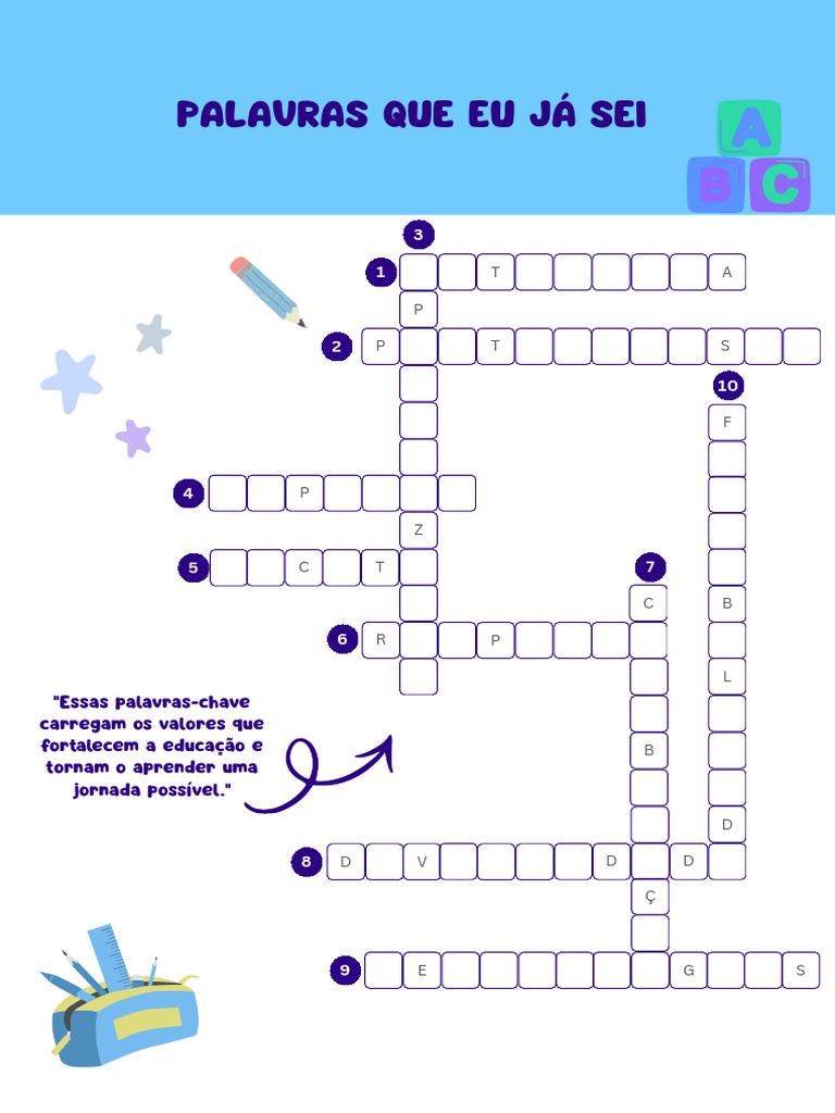 Computer Software Crossword Worksheet in Purple White Bold Style ...