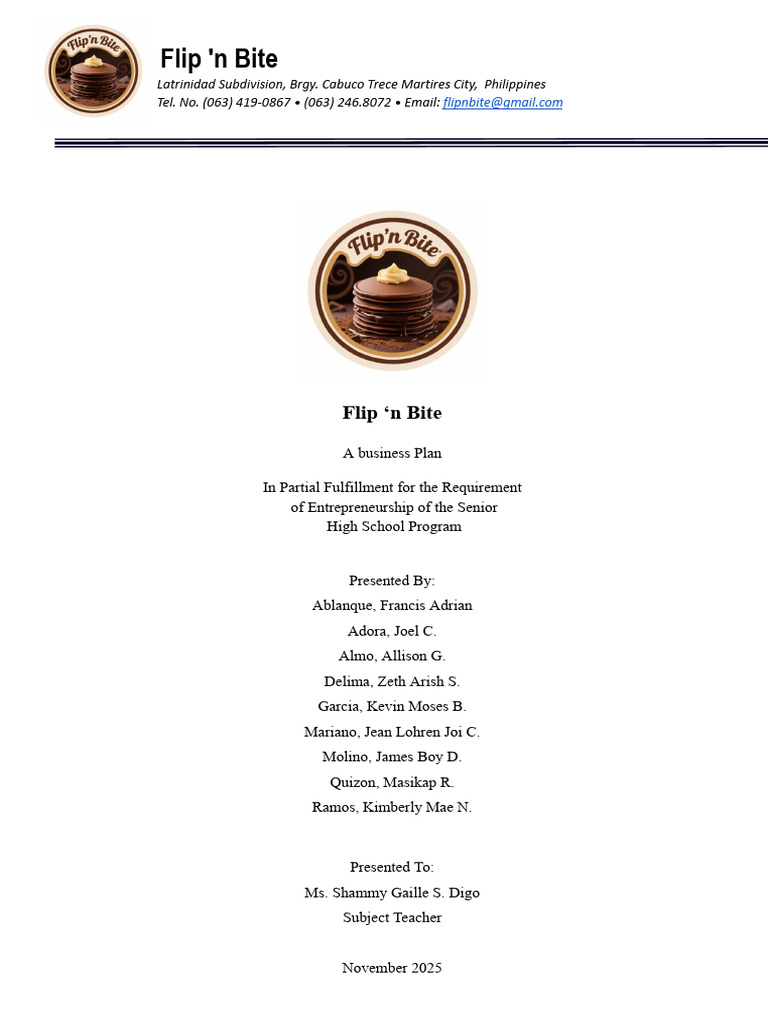 ENTREP-CHAPTER-3.docx | PDF | Pancake | Marshmallow