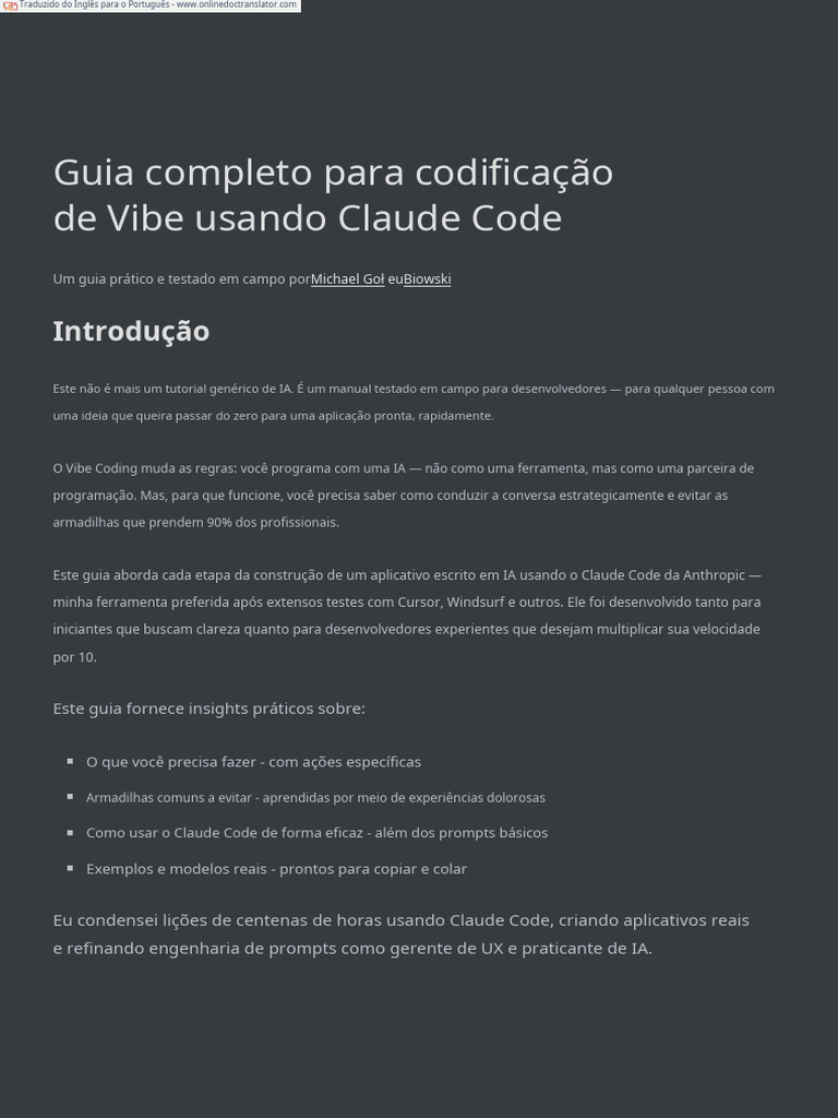 Guia Prático de Vibe Coding com Claude Code | PDF | Informática | Programas