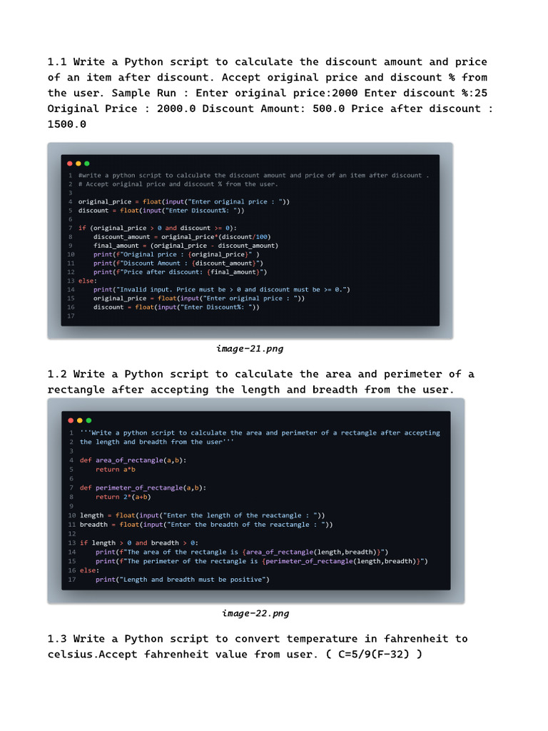 Python Sol | PDF | Area