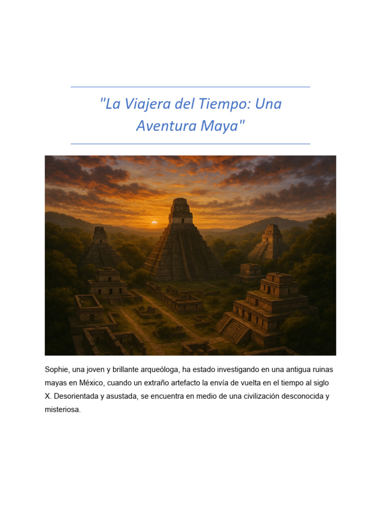 La Viajera Del Tiempo (Aventura Maya) | PDF | Civilización maya