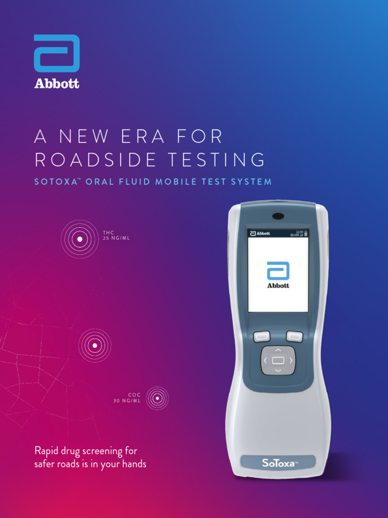 SoToxa™ Mobile Drug Testing System | PDF | Drug Test | Psychoactive Drugs