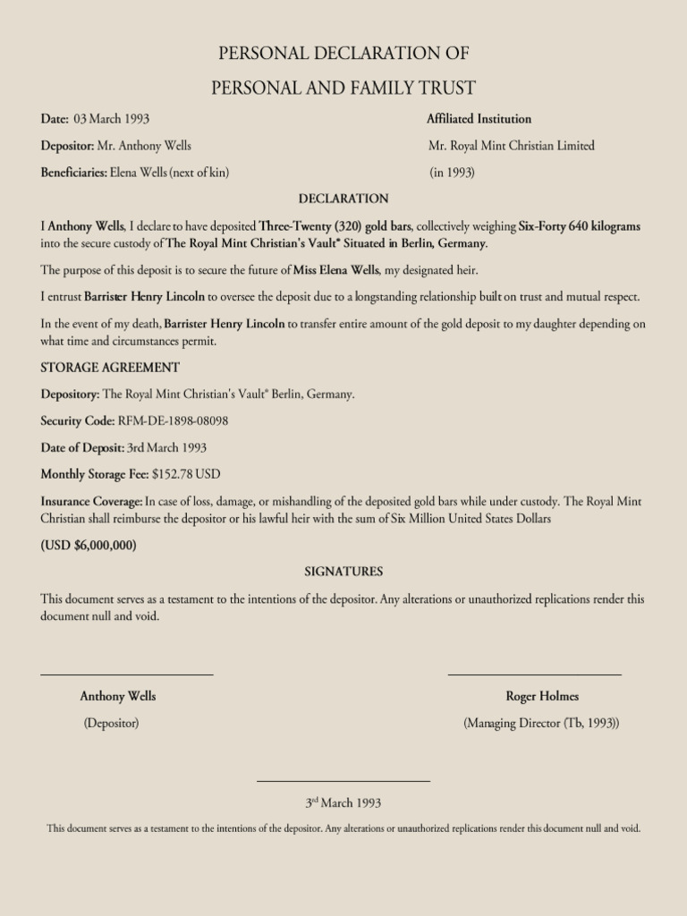 Personal Declaration Ofbb | PDF