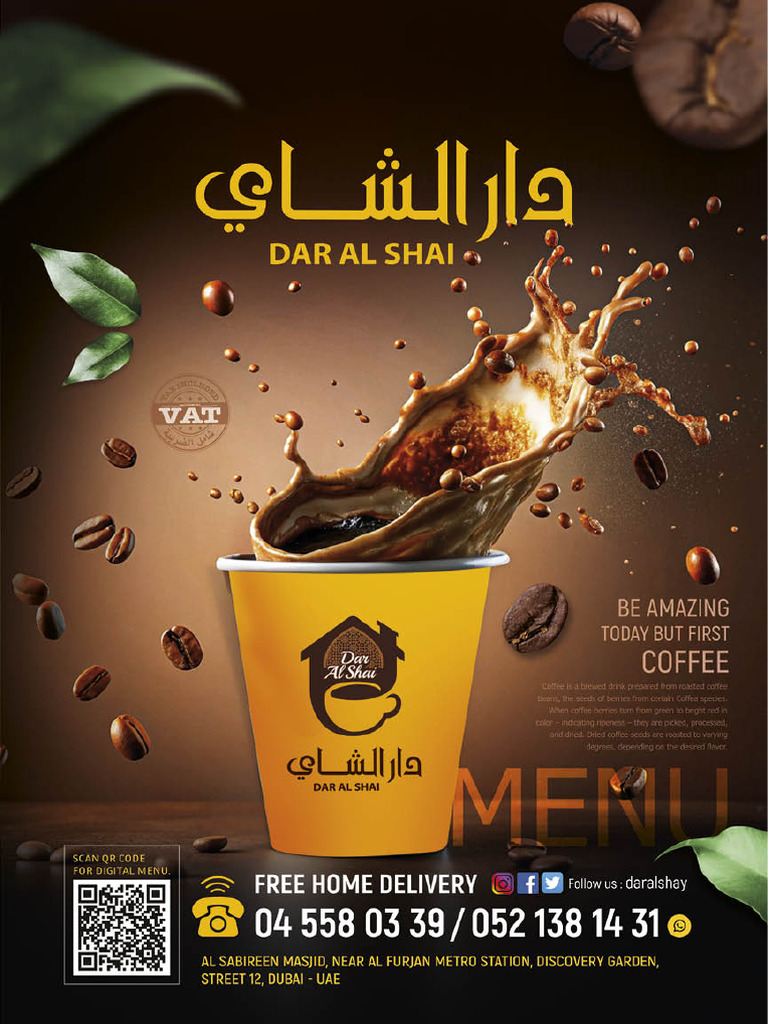 Dar Al Shay Final Menu-1 | PDF