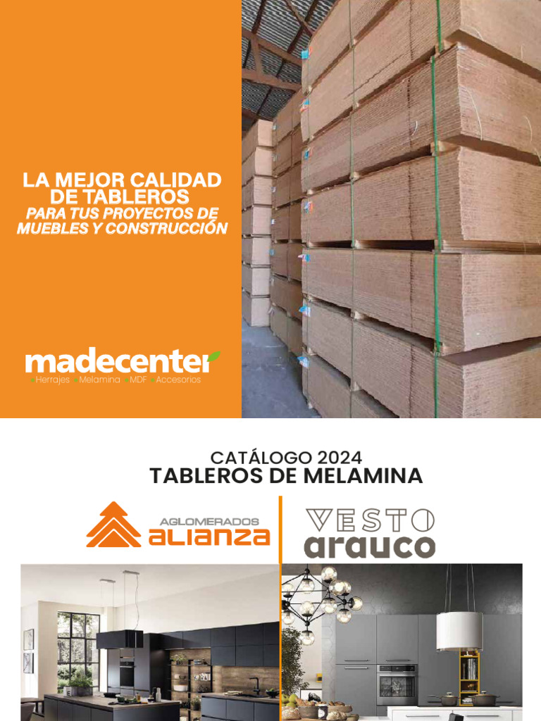 Catálogo 2024 de Tableros de Melamina | PDF | Aislamiento térmico | Madera