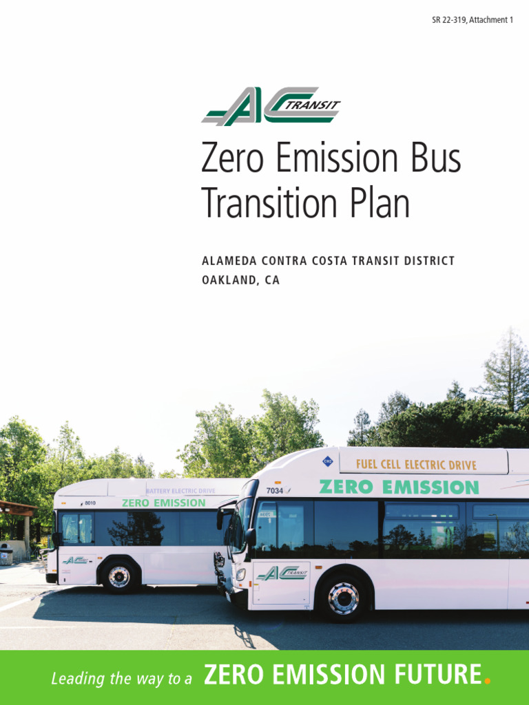 AC Transit ZEB Transition Plan 2022 | PDF | Transport