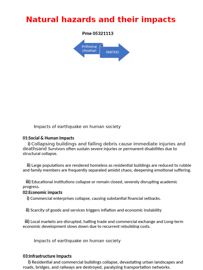 Earthquake Impacts on Society Explained | PDF | Earthquakes | Natural ...