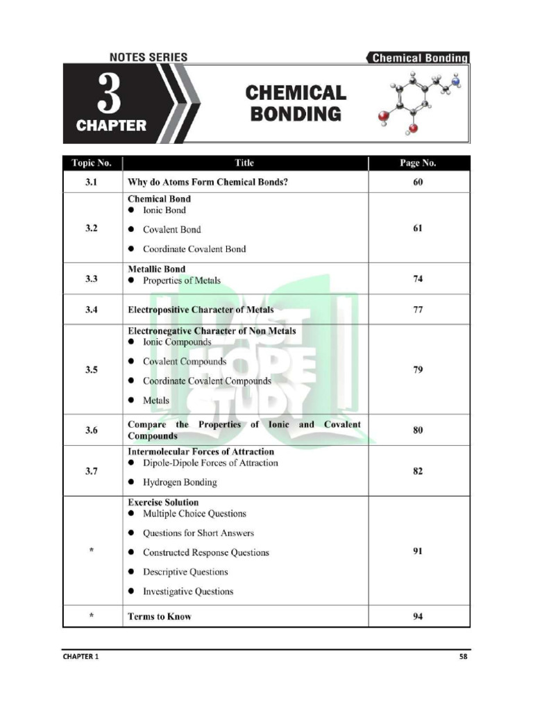 9th Chemistry Notes CH 3 | PDF