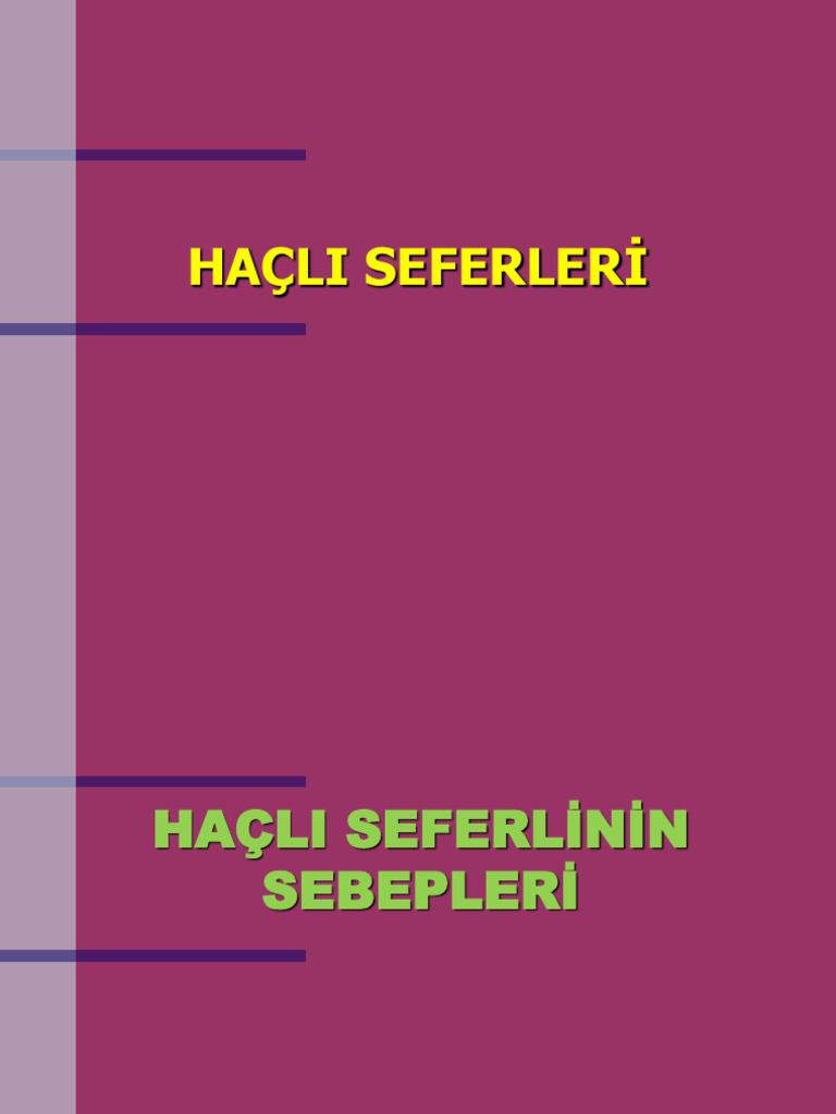 Haçli Seferleri̇ | PDF