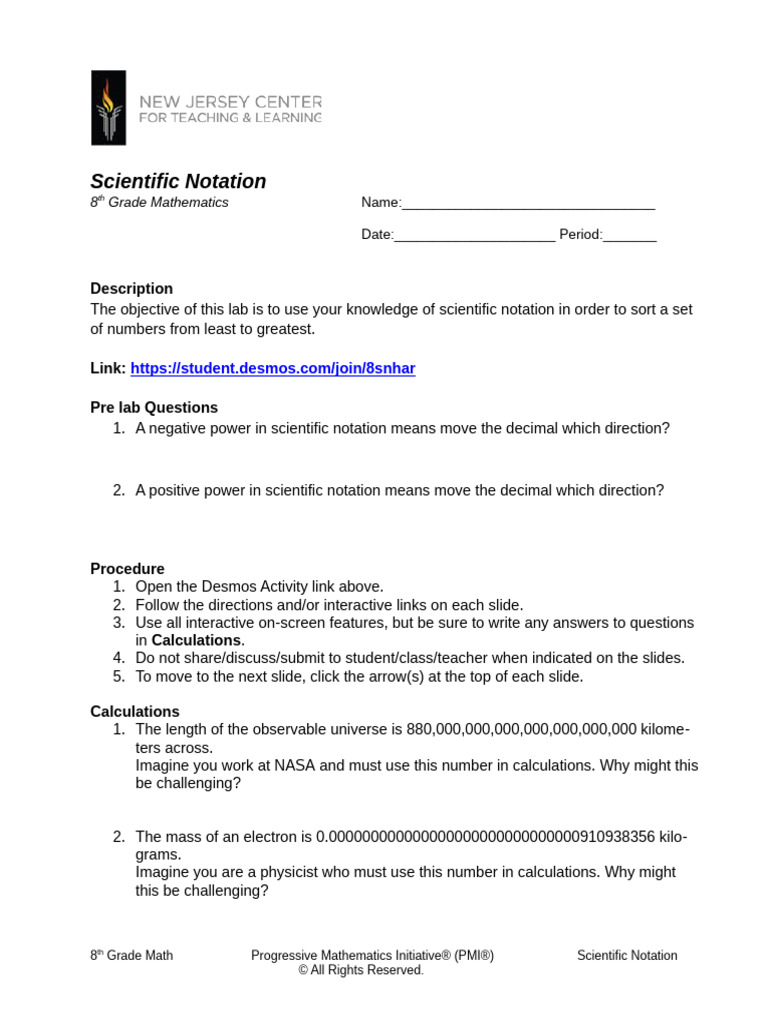 Gr8m Scientific Notation Virtual Lab 2023-10-11 | PDF | Numbers ...