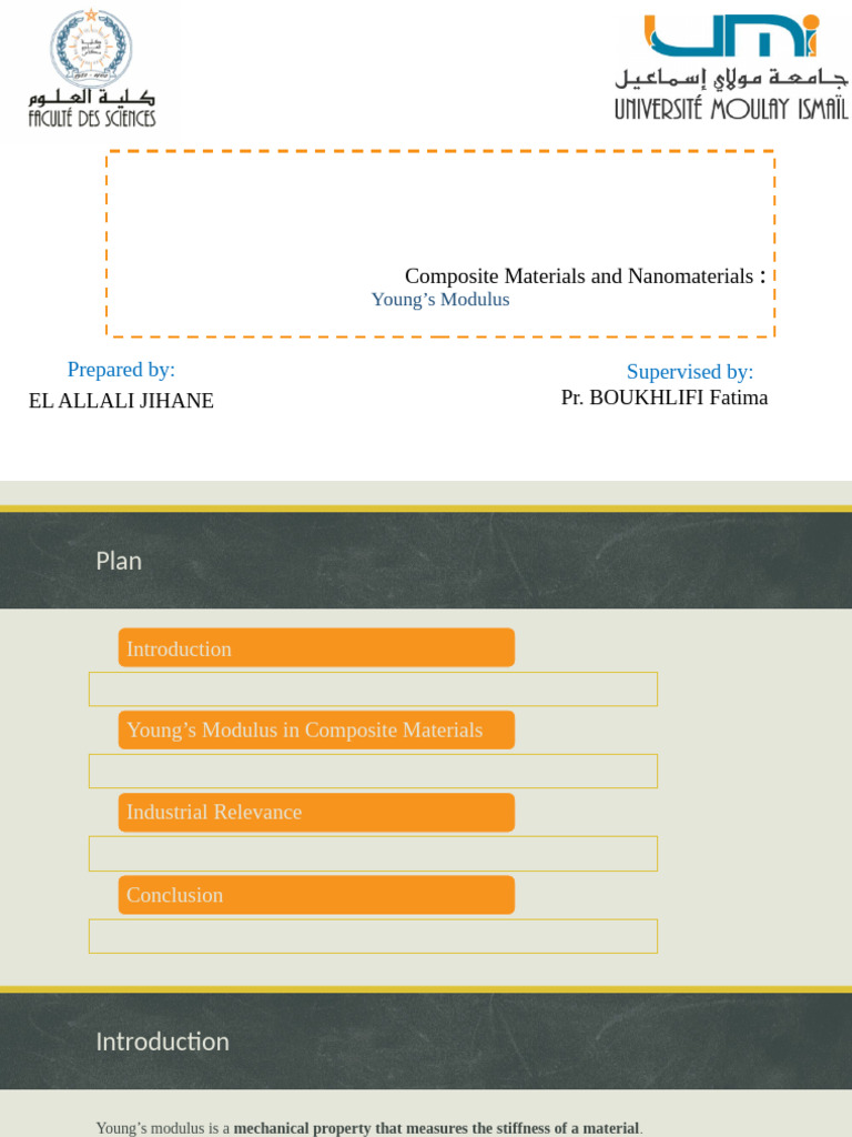 Module de Young Jihane | PDF | Composite Material | Young's Modulus