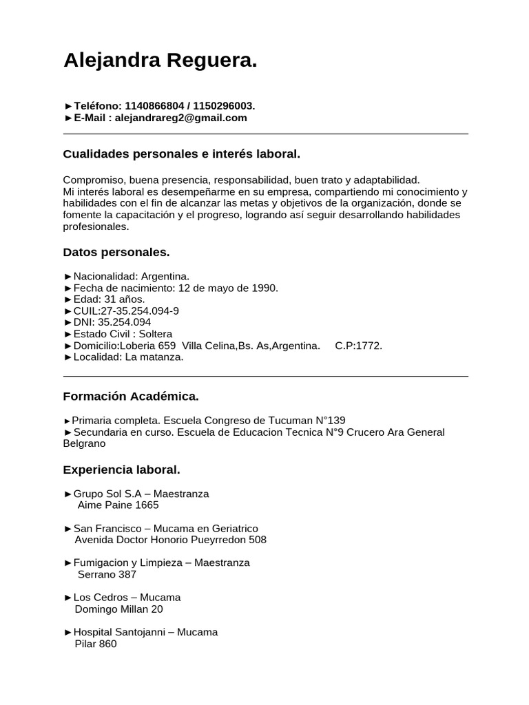Curriculum-Vitae Lucas - Doc 1 | PDF