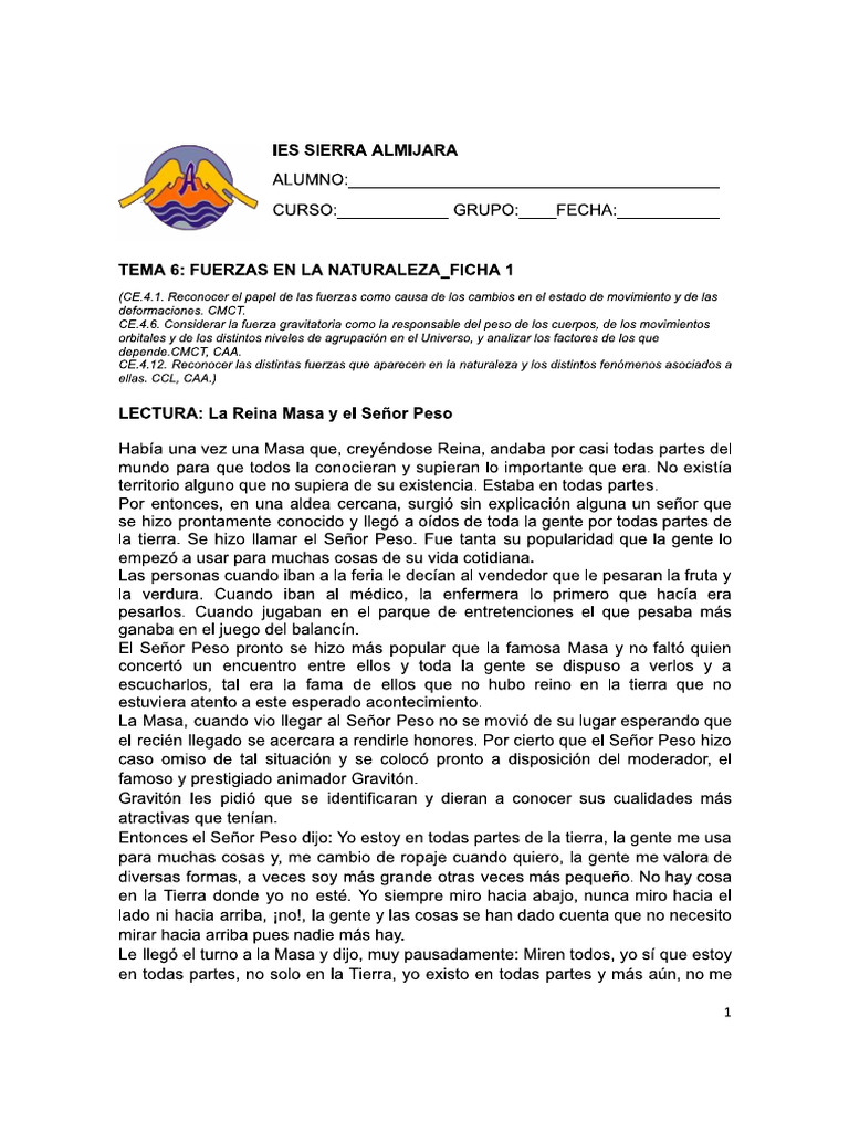 Tema 6_Ficha 1 | PDF